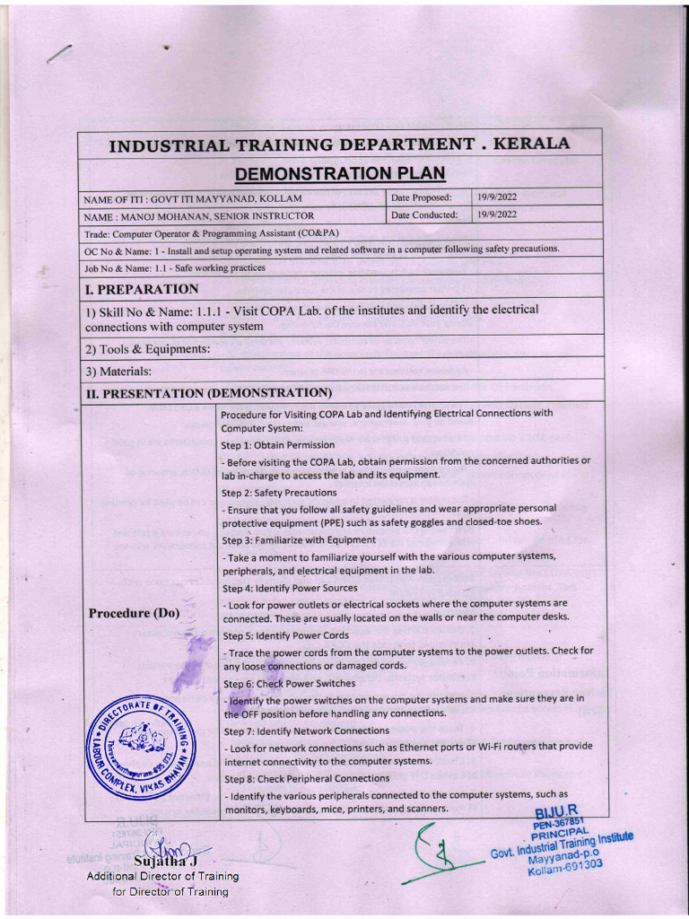 Lesson & Demo Plan | PDF