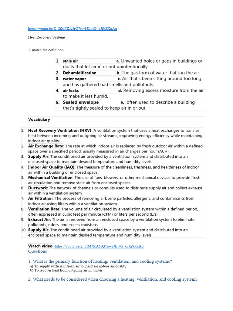 Ventilation Systems | PDF | Ventilation (Architecture) | Air Conditioning