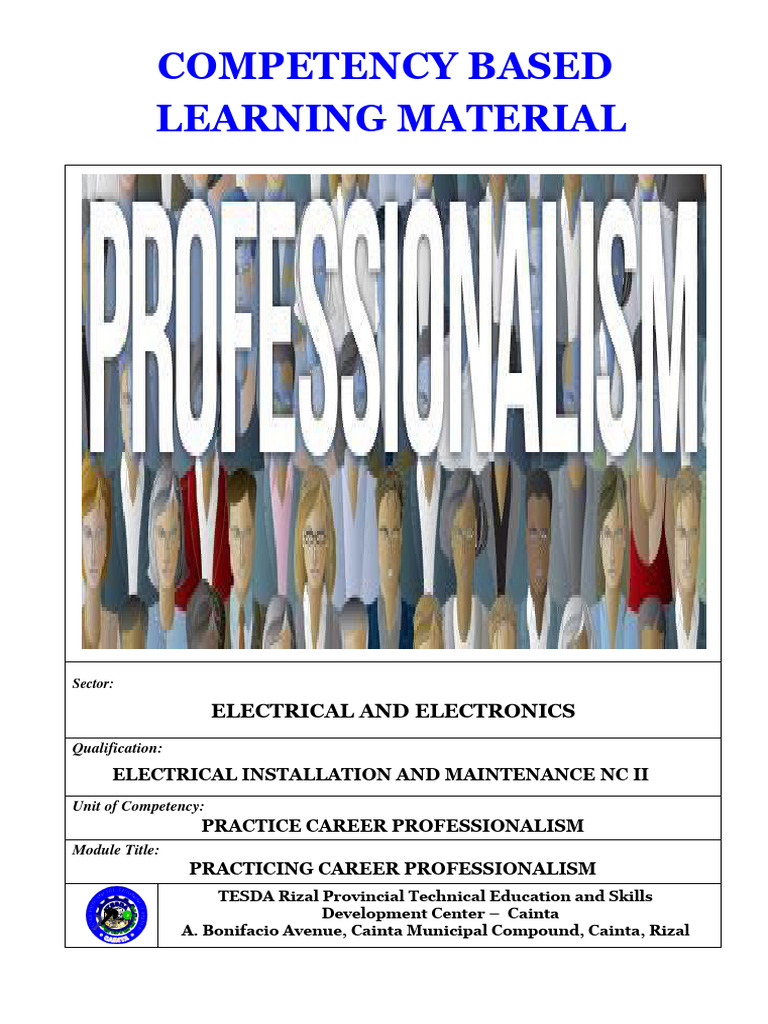 BASIC Practice Career Professionalism | PDF | Personal Development ...