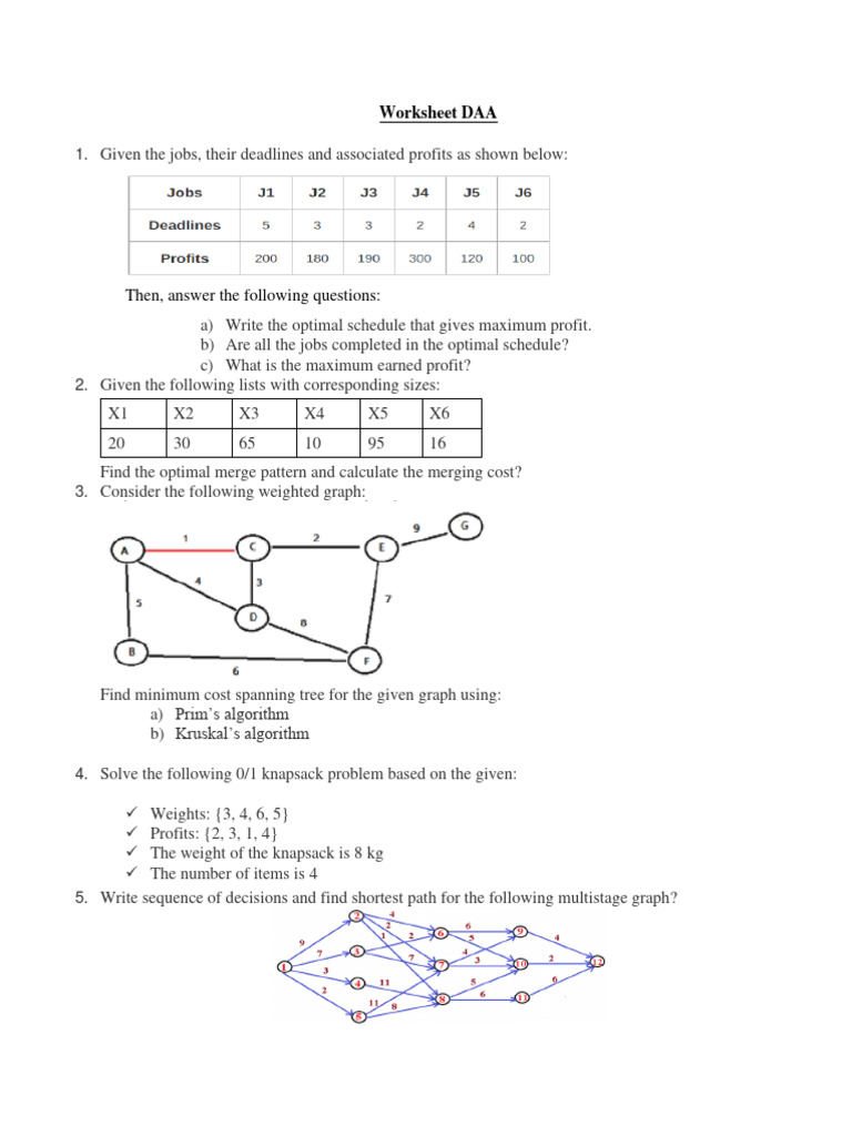 Optimization Techniques in Algorithms | PDF
