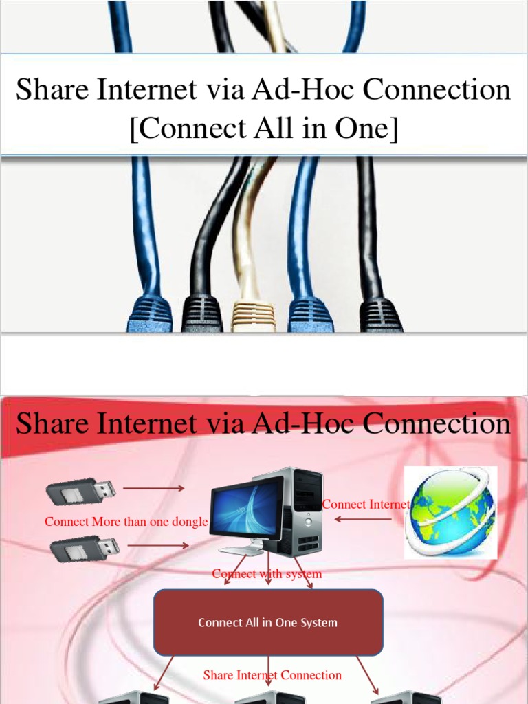 Share Internet via Ad-Hoc Connection | PDF | Technology & Engineering