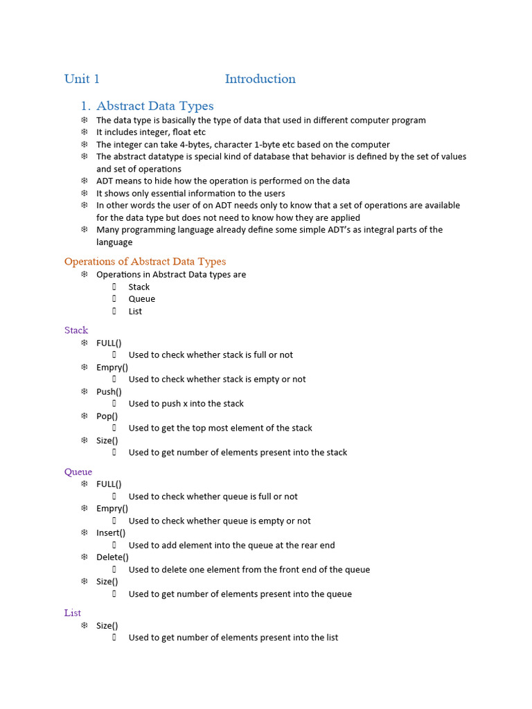 Sem Preparatin Pdf Queue Abstract Data Type Algorithms And Data Structures