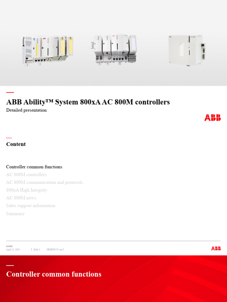3BSE093531 en C System 800xa - AC 800M Controllers Detailed | PDF | Telecommunications ...