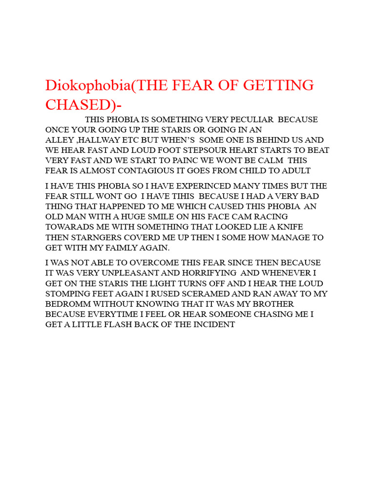 Diokophobia | PDF | Language Arts & Discipline | Self-Improvement