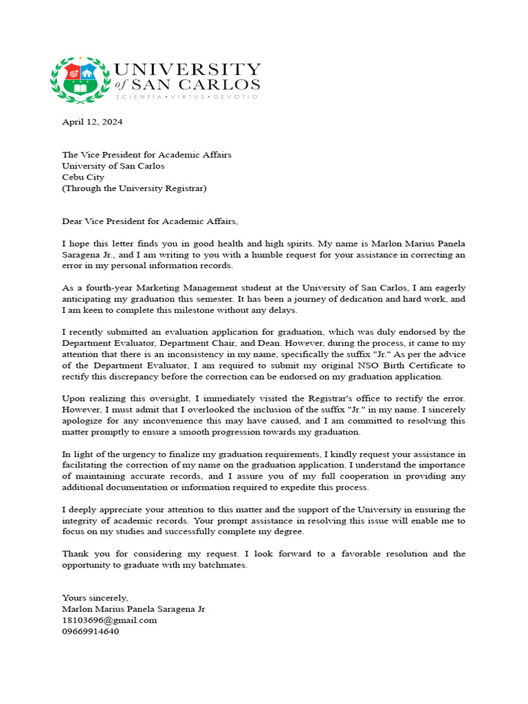 LETTER-REQUEST | PDF