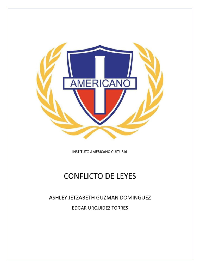 Conflicto de Leyes Ajgd | PDF | Jurisdicción | Conflicto (proceso)