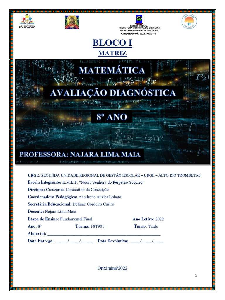 Matemática 8º Ano Pdf Pedagogia Escolas