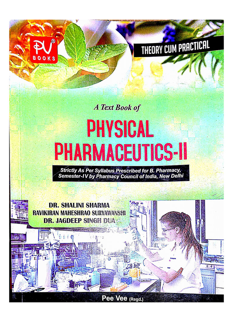 PV Physical Pharmaceutics 4th Sem | PDF | Colloid | Diffusion