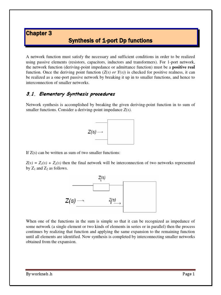Chapter 3 | PDF | Electrical Impedance | Electrical Circuits