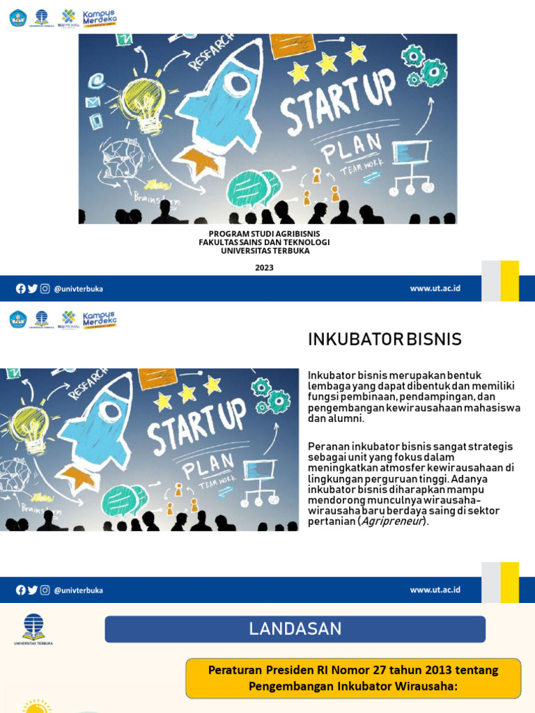 Materi MBKM Skema Kewirausahaan - Inkubator | PDF