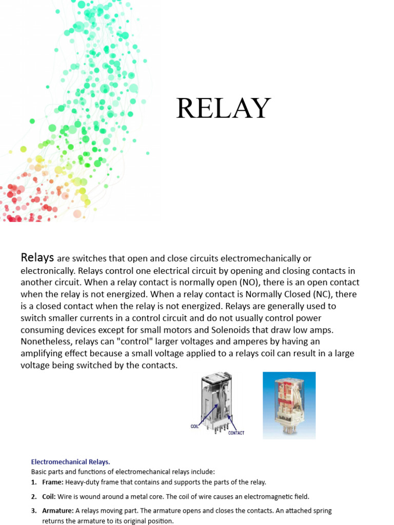 relay | PDF | Relay | Switch