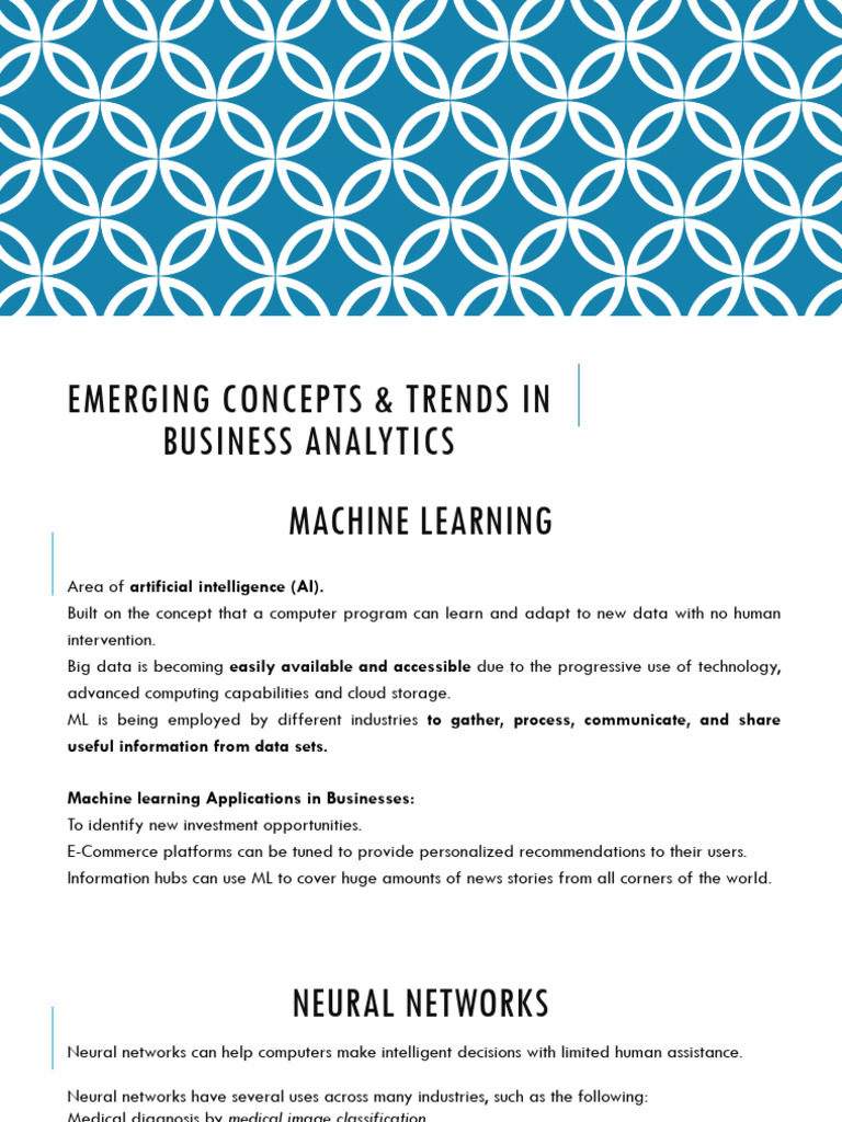 Emerging Concepts & Trends in Business Analytics | PDF | Databases | Data Warehouse