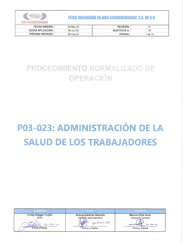 P03-023 - Administracion de La Salud | PDF