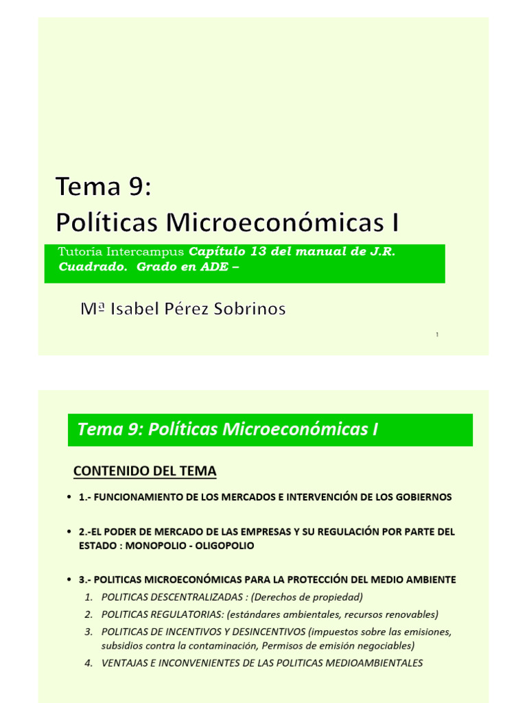 Tema9_micro1 | PDF | Monopolio | Microeconomía