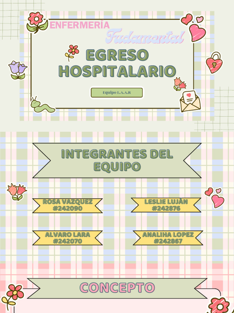 Presentación Egreso Hospitalario | PDF | Hospital | Enfermería