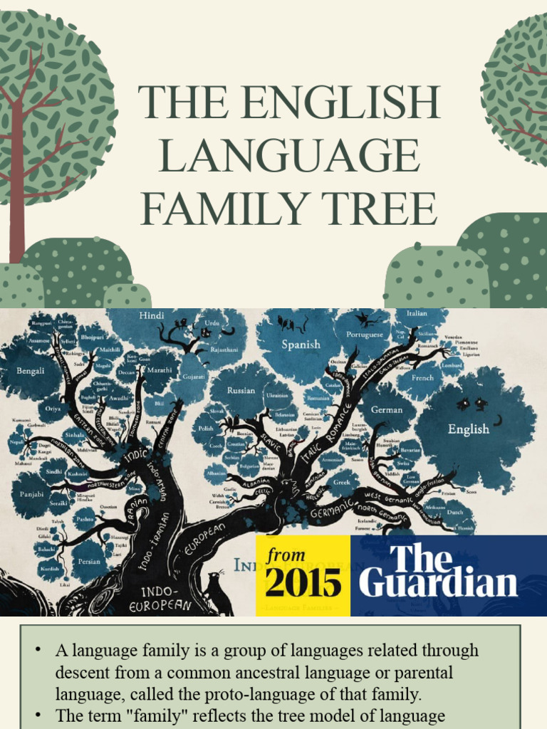 The English Language Family Tree | PDF | Language Arts & Discipline