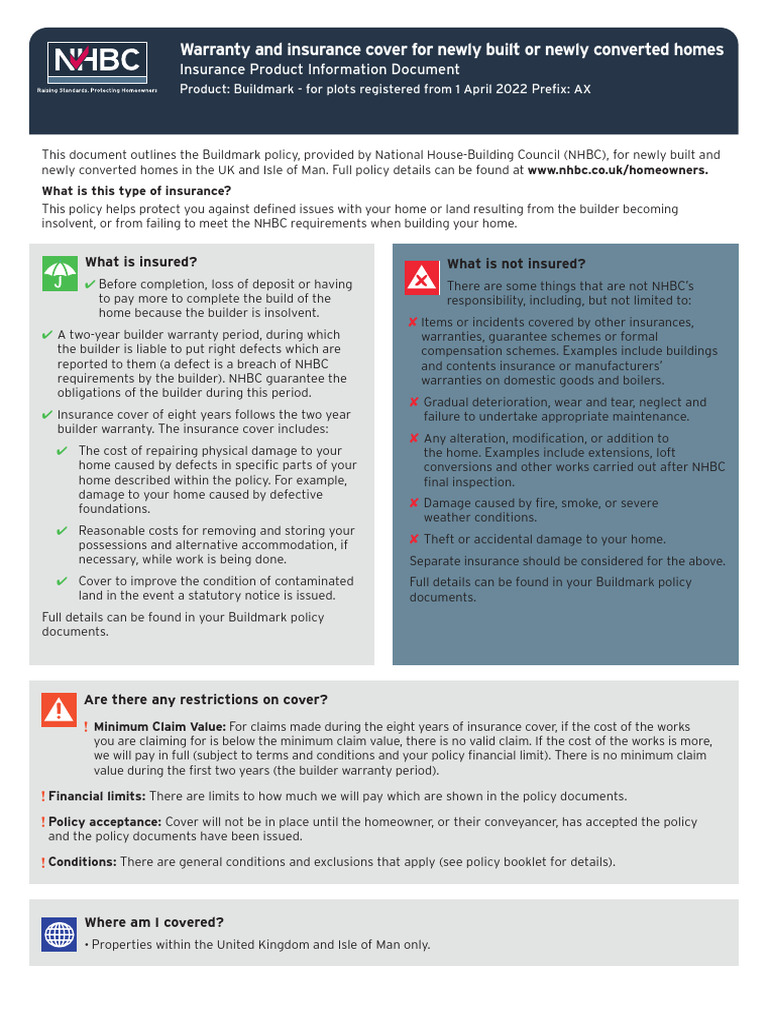 NHBC Standard | PDF | Private Law | Business Law