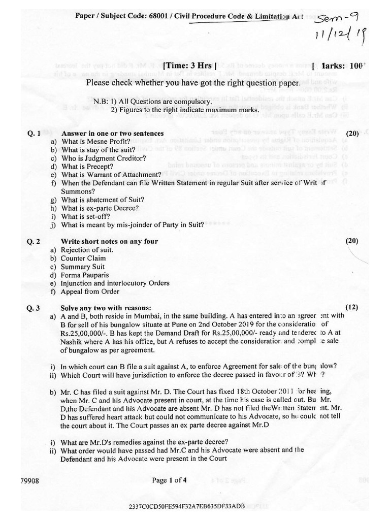 Civil Procedure | PDF