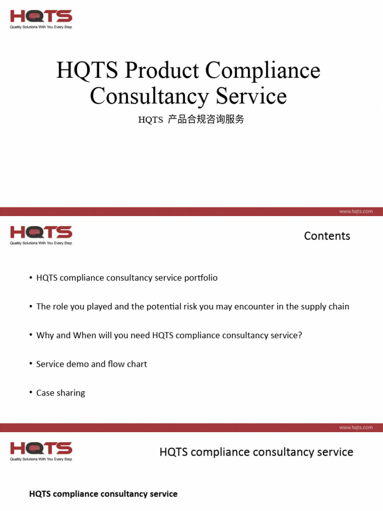 HQTS Compliance Consultancy Overview | PDF | Regulatory Compliance