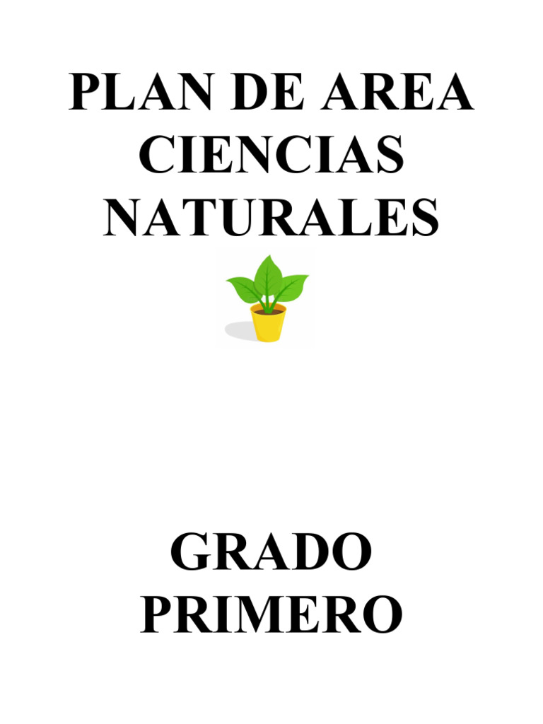 Planes de Area Ciencias Naturales | Descargar gratis PDF | Aprendizaje ...