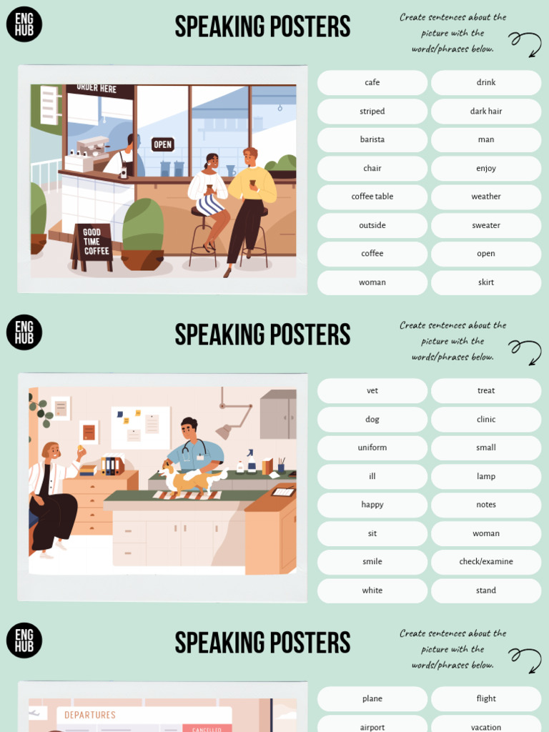 A1-A2 Speaking Posters (10 Slides) | PDF