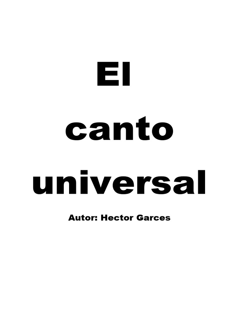 El Canto Universal | PDF | Tierra | Universo