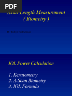 Barrett Universal II Formula V1.05 | PDF | Electromagnetism | Ophthalmology