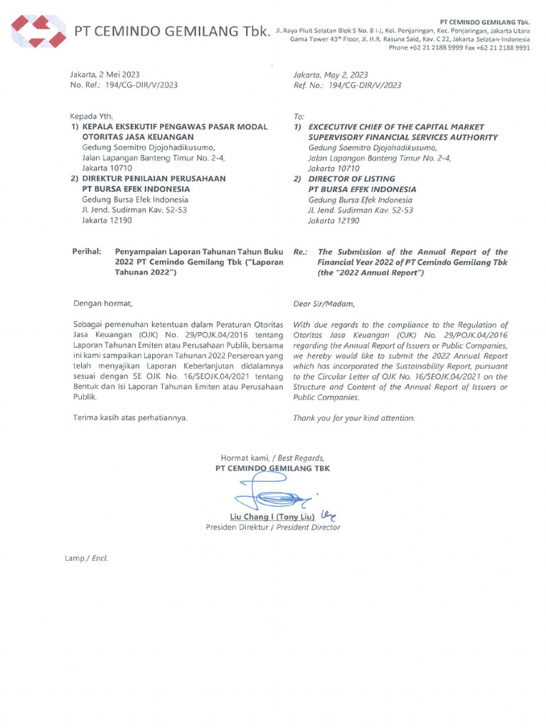 CMNT 2022 AR SR Fin Web PDF | PDF | Bisnis