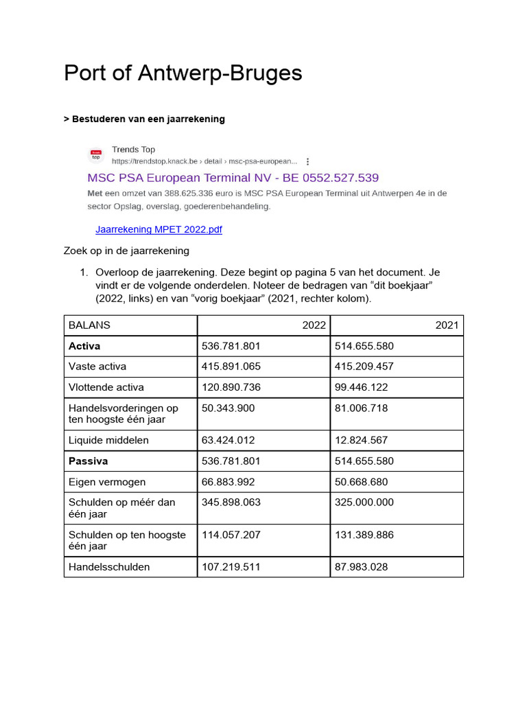 Voorbereiding Wassim | PDF