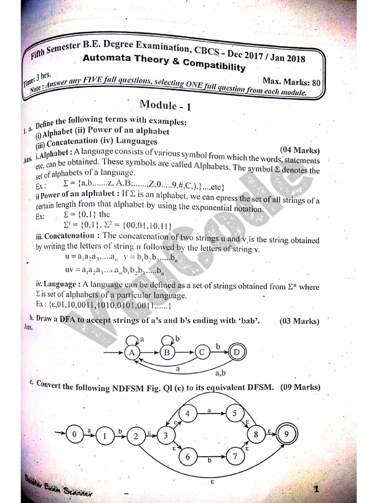 @vtucode - in Previous Year Merged Paper Solution Automata | PDF @vtucode - in Previous Year Merged Paper Solution Automata | PDF