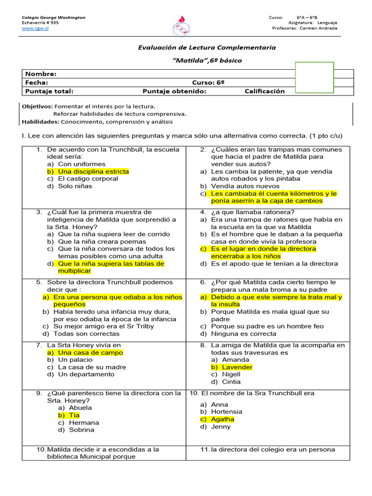 MATILDA (1) | PDF