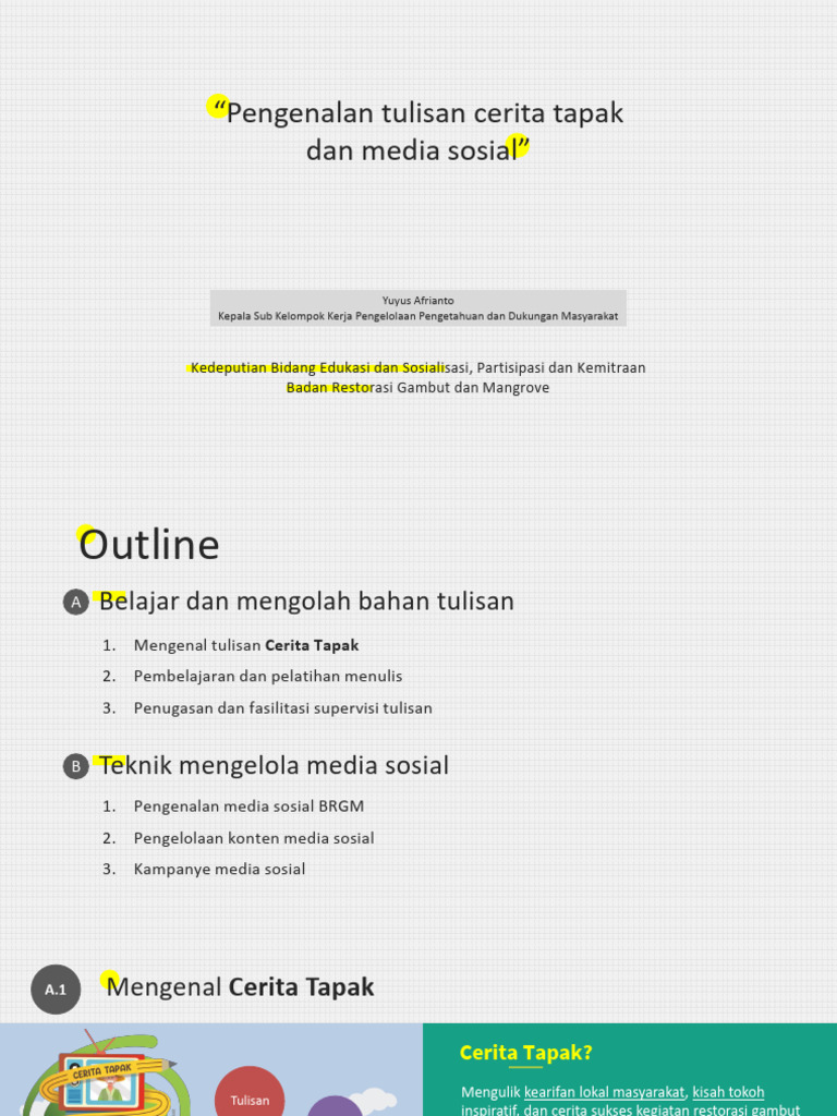 Yuyus Afrianto - Pengenalan Tulisan Cerita Tapak | PDF