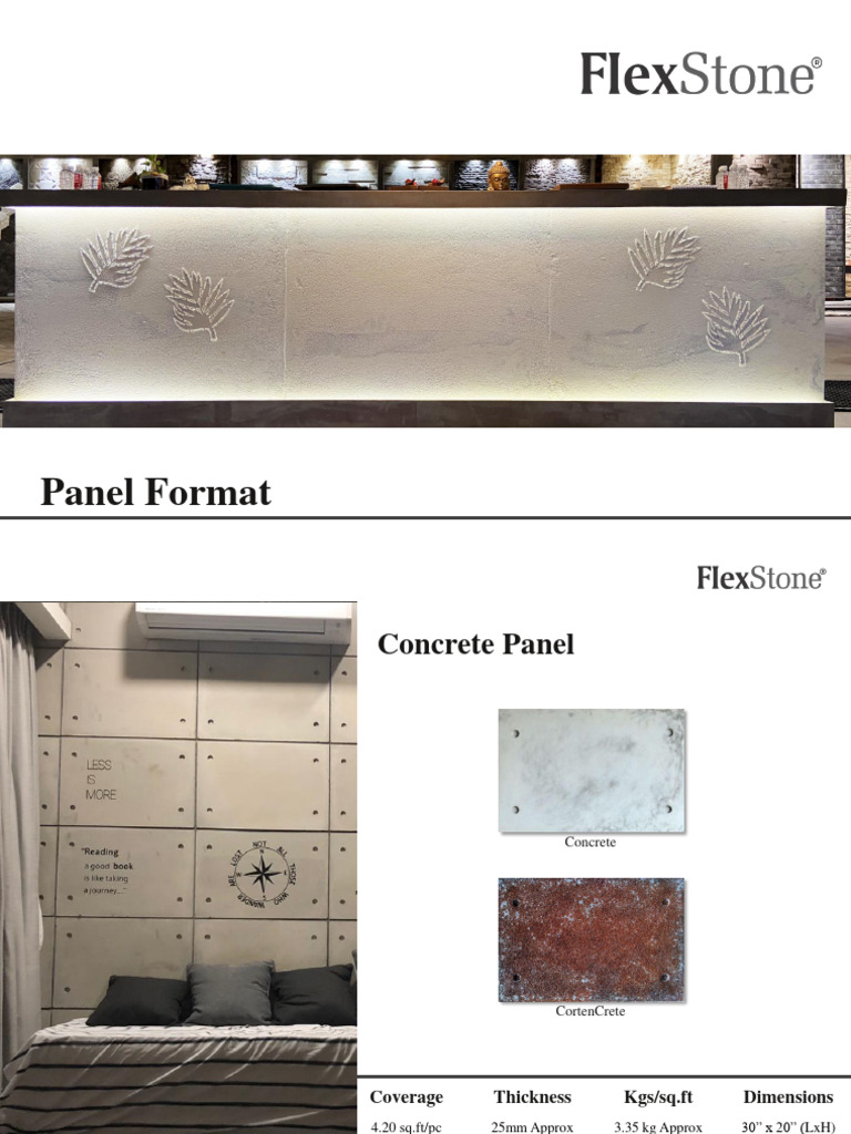 FlexStone Panel Format | PDF | Materials