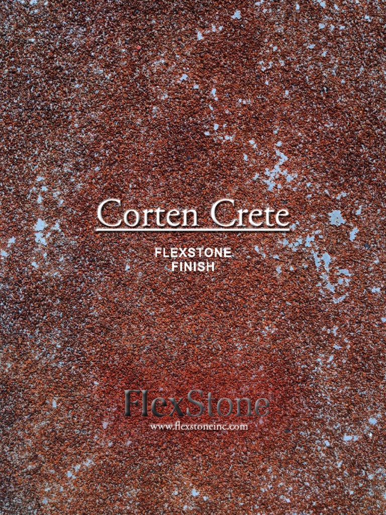 FS Corten-Crete Finish | PDF | Secondary Sector Of The Economy | Steel