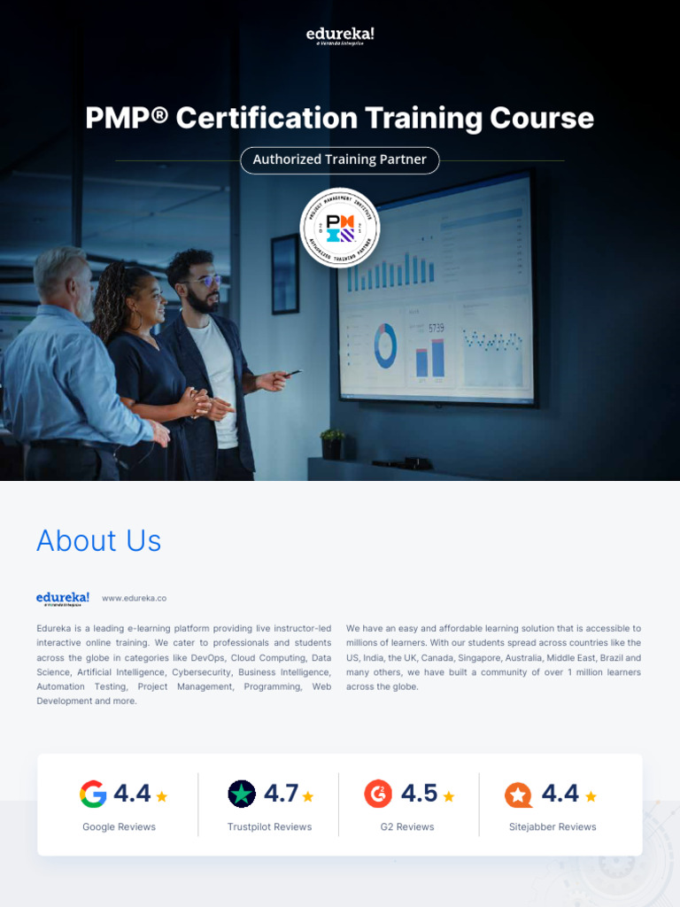 Edureka Training - PMP Certification Training Course | PDF | Project ...