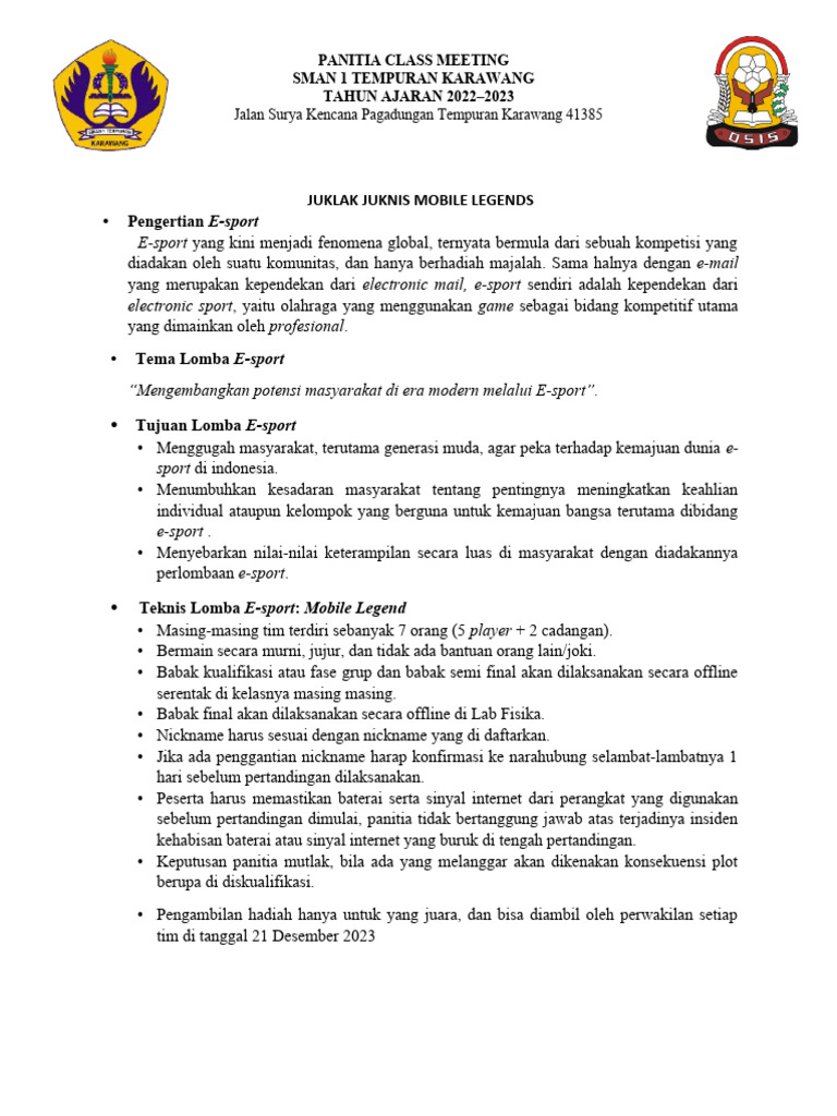 Juklak Juknis Ml | PDF