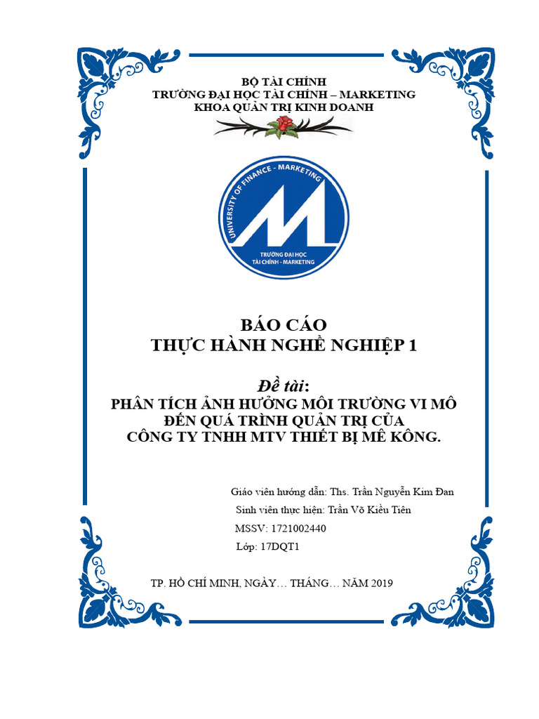 TRN Vo Kiu Tien Bao Cao THC Hanh NGH | PDF