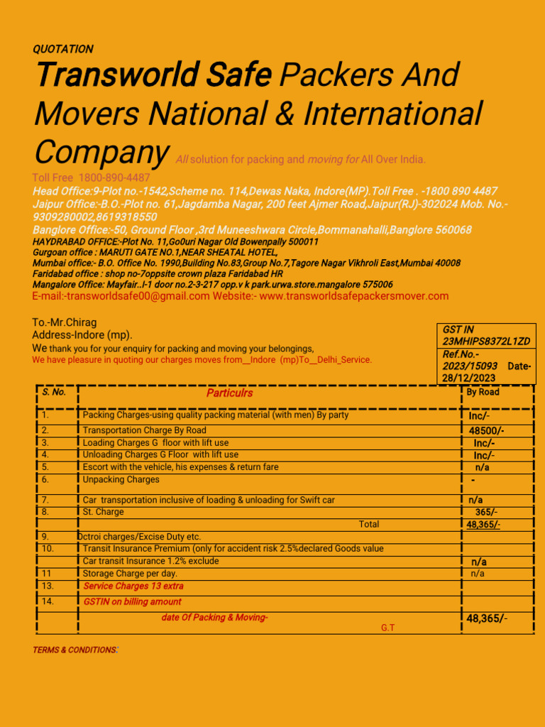 Transworld Safe | PDF | Transport