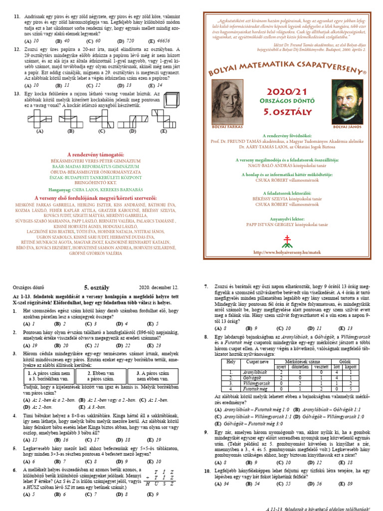 2020 Matek 05 Donto | PDF