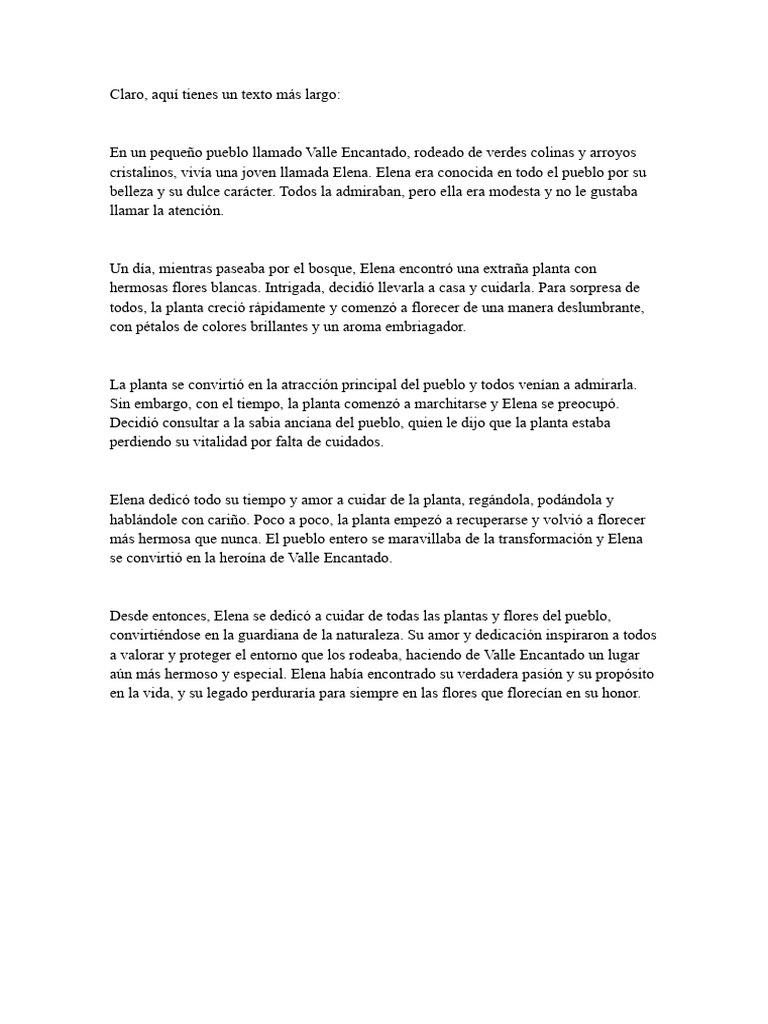 Las aventuras de Elena y su planta | PDF
