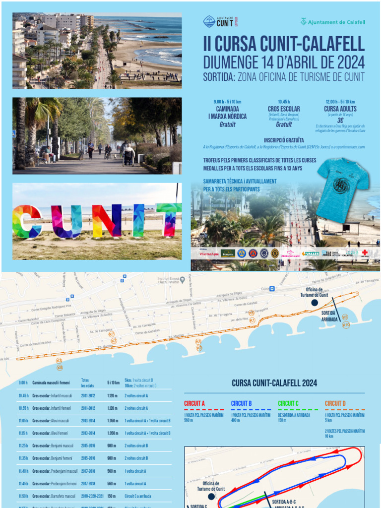 Diptic Cursa Calafell Cunit 2024 | PDF