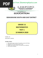 2025 Grade 10 Trigonometry Investigation Memo | PDF | Triangle | Ratio