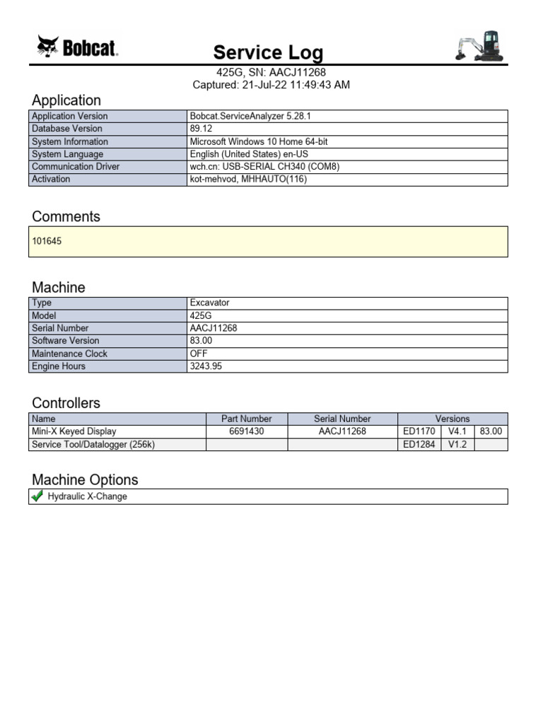 Aacj11268 425G 11645 | PDF | Coolant | Software
