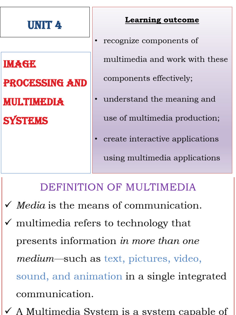 Grade 10 Unit 4 | PDF | Multimedia | Graphics