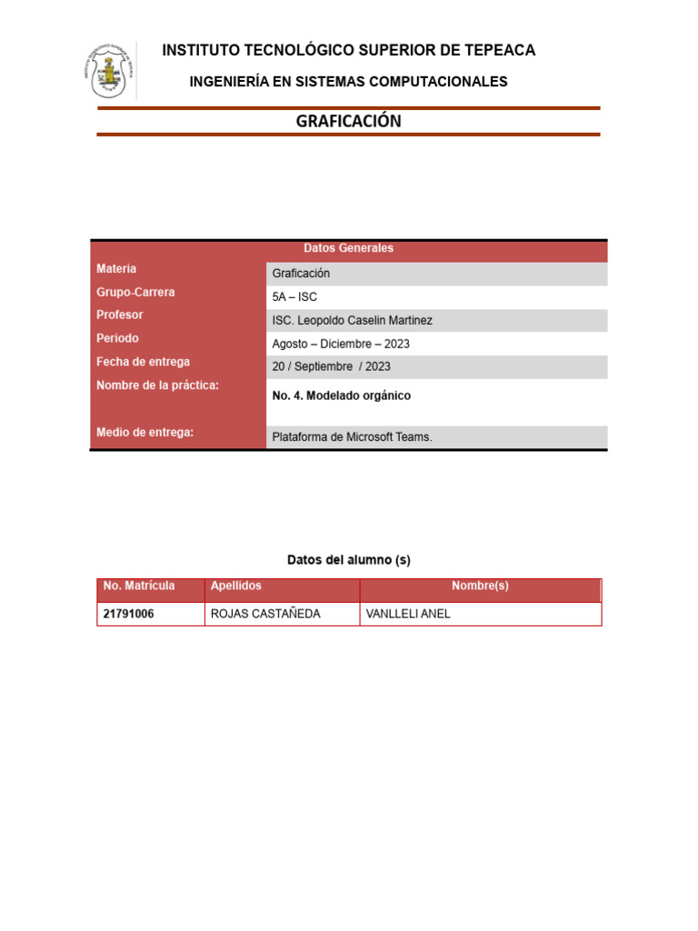 Practica4 Graficación-VARC | PDF | Informática | Tecnología