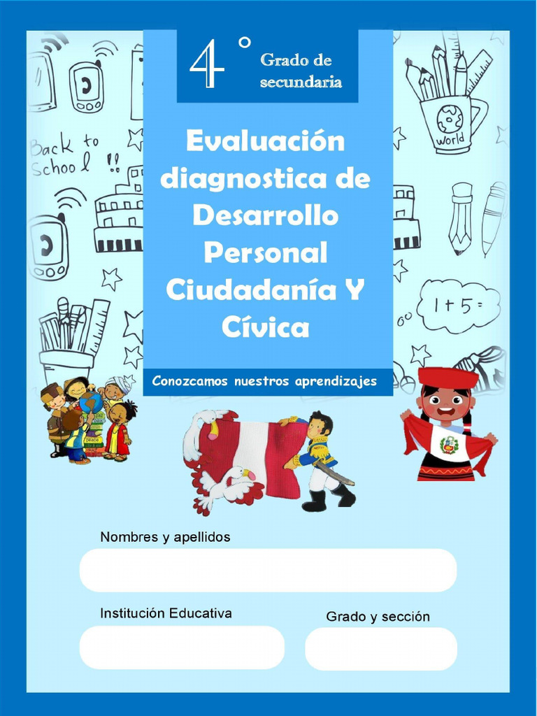 4° DPCC - Evaluacion Diagnostica 2024 - Ok | PDF | Moralidad | Democracia