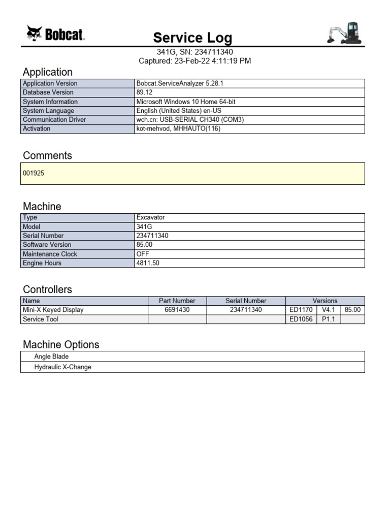 Service Log: Application | PDF | Computing | Computer Engineering