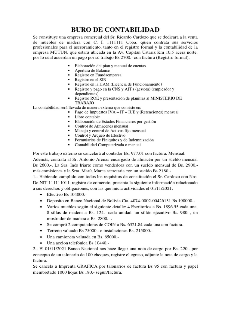 Buro contable | PDF | Contabilidad | Factura