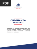 ORDENANZA 03 2024 Curiculo Secundaria Adultos | PDF