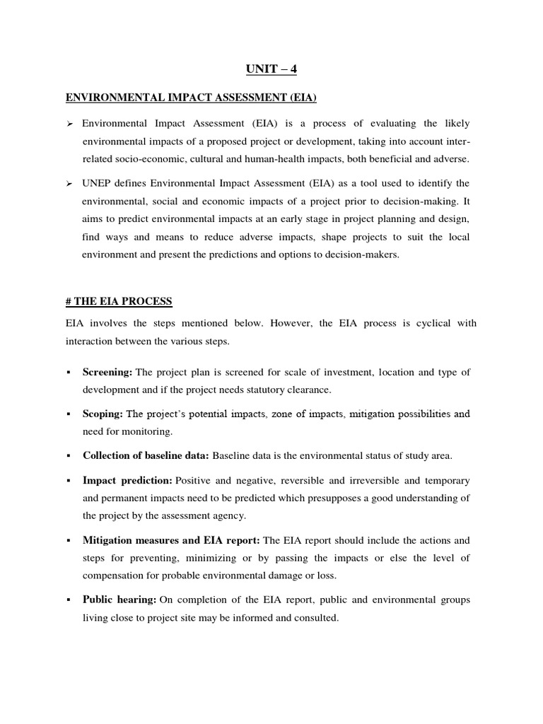 Environmental Impact Assessment (Eia) | PDF | Water | Environmental ...